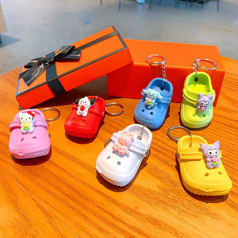 Wholesale Cartoon Mini Slippers Croc Keychain Keychain JWE-KC-FuYue001 ...