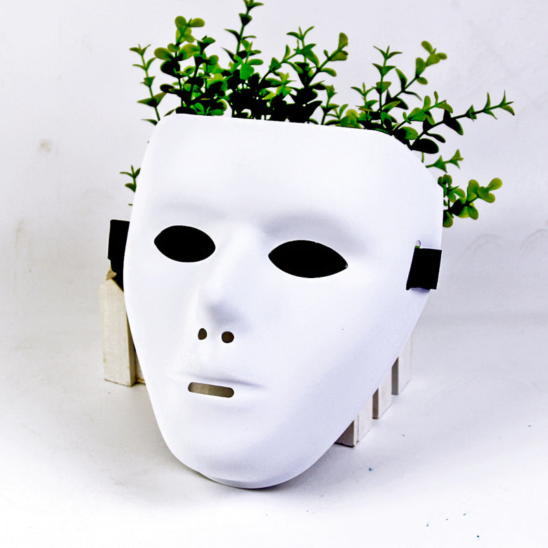 Wholesale Pure White Frosted Street Dance Mask Mask Dancer Ghost Step ...