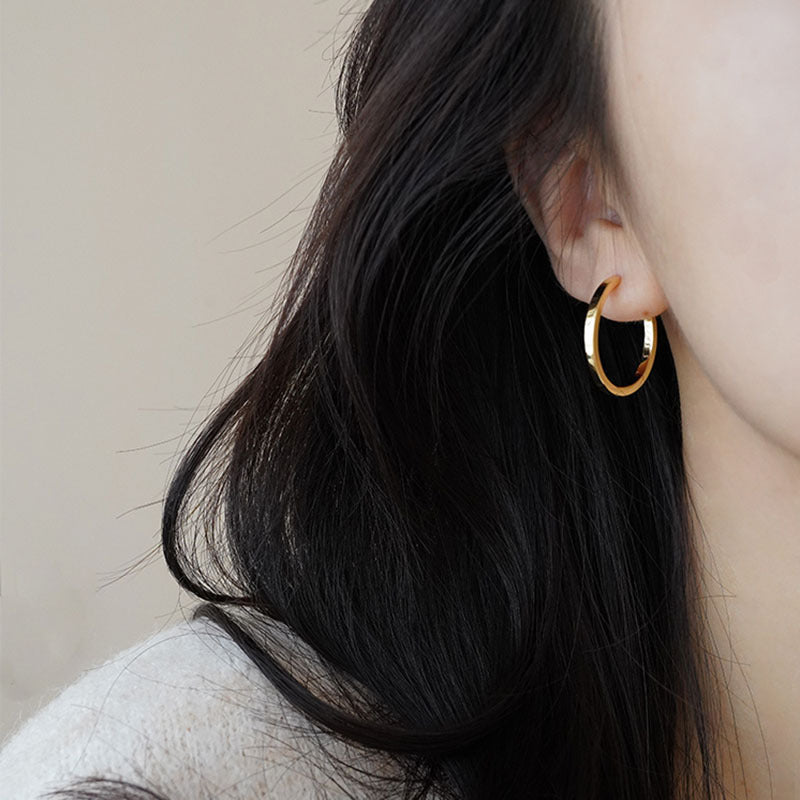 Wholesale Circle niche design, high-end sensory ring, ear ring, ear bu ...