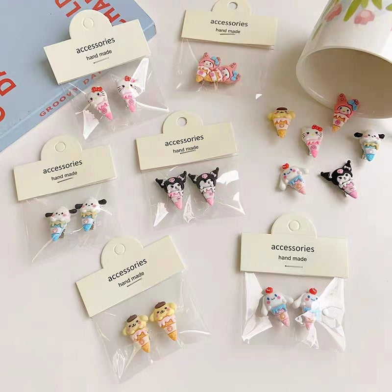 Wholesale Cartoon Ice Cream Cone Hair Clips (S) JDC-HC-MT001 ...