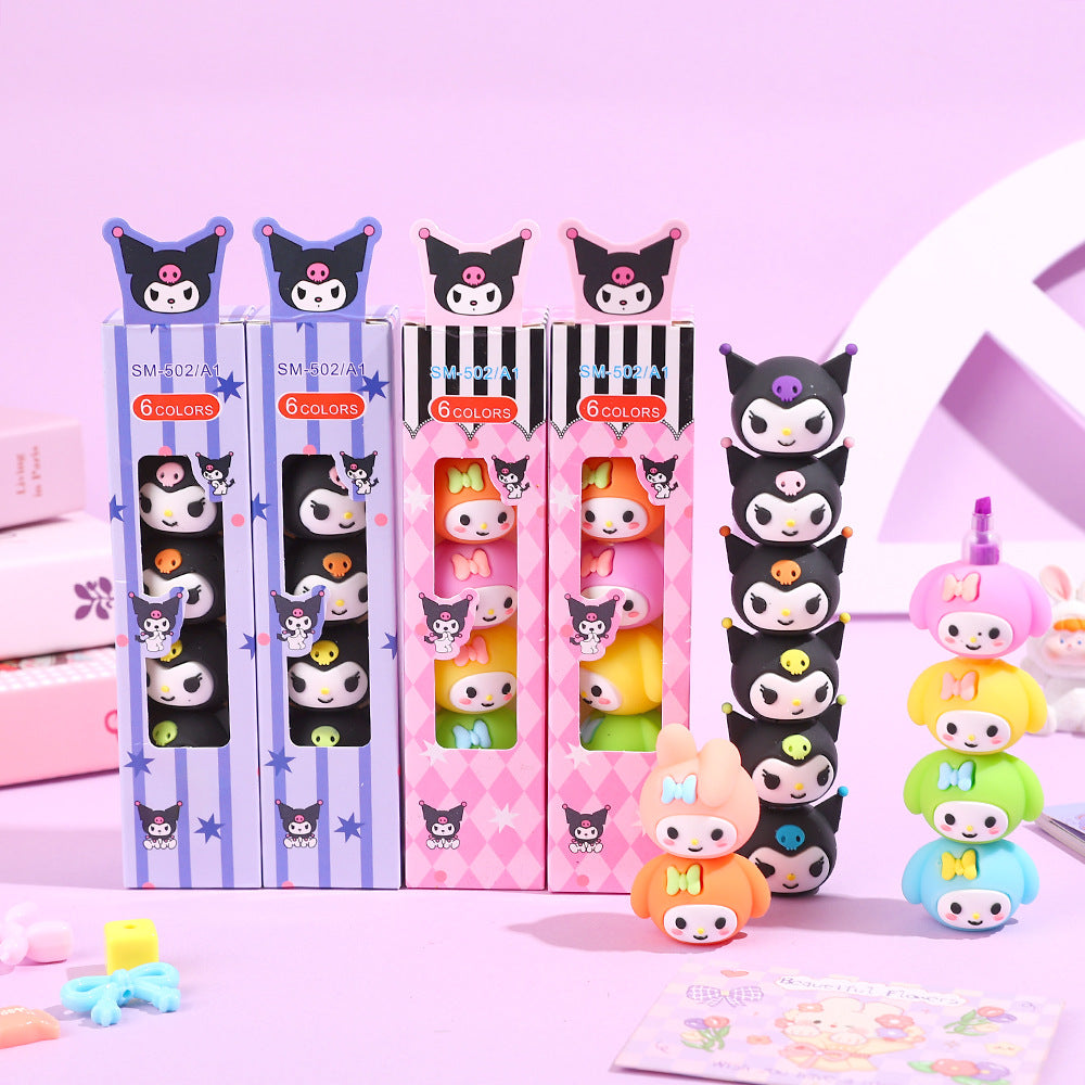 Wholesale Cute Cartoon Jenga Highlighter Pen — JOYASDECHINA WHOLESALE ...