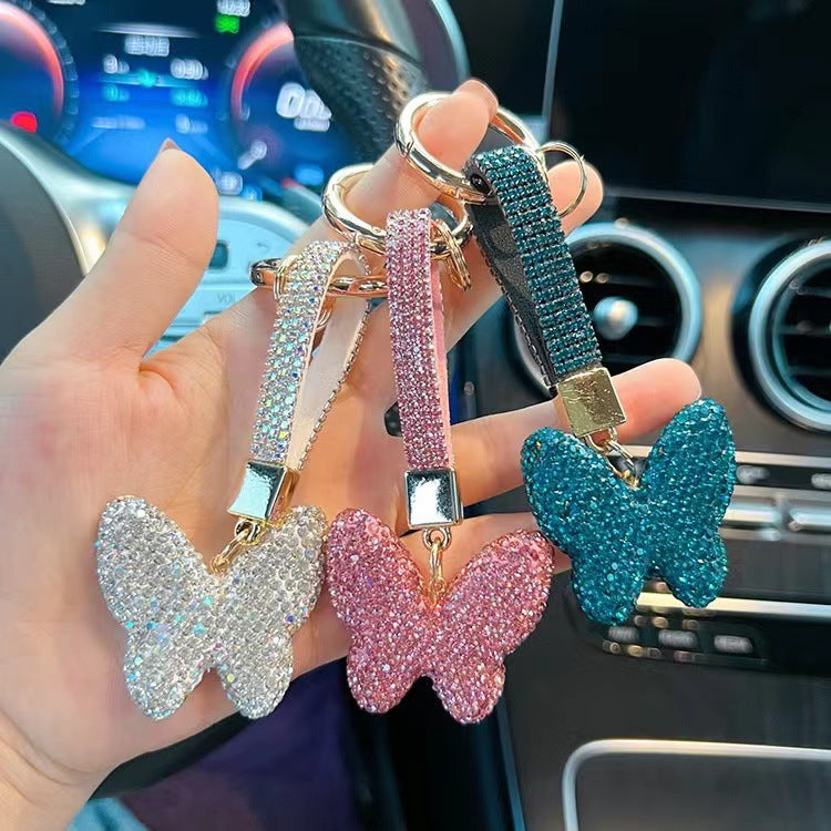 Wholesale Clay Diamond Butterfly Keychains JDC-KC-JFan016 ...
