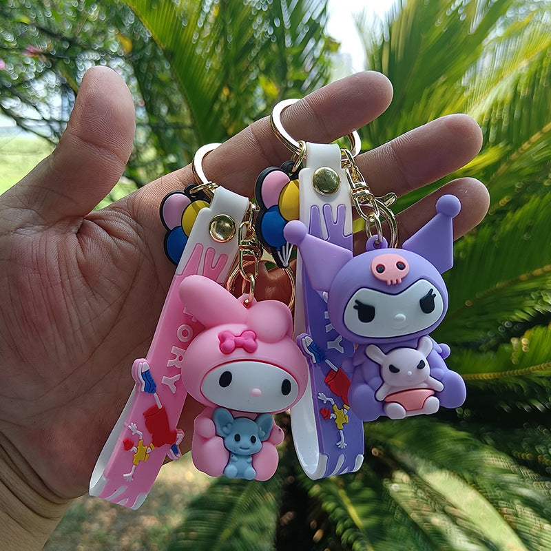 Wholesale Cute Cartoon Doll PVC Keychains JDC-KC-YiChang016 ...
