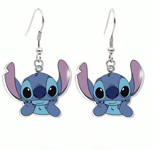 Wholesale Earrings Animation Peripheral Stirling Earrings Cute Angel A ...