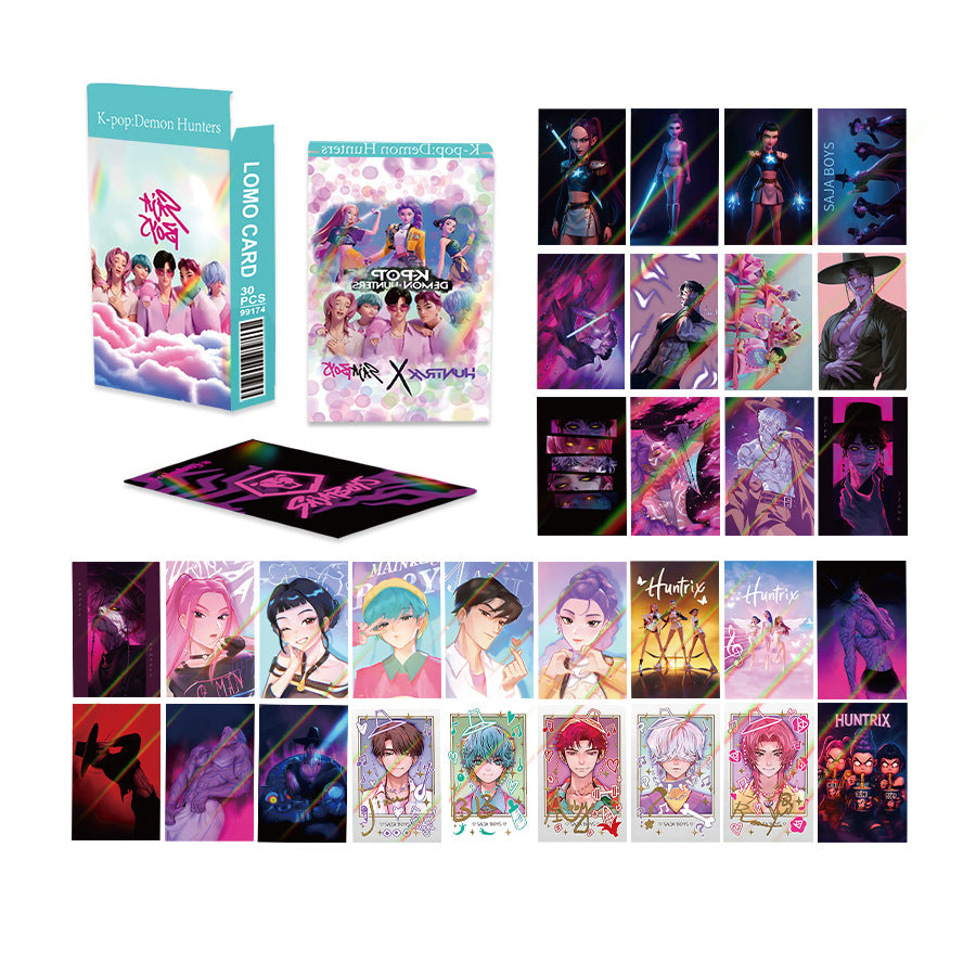 Wholesale 90pcs Laser card, K-POP flash card, cartoon holographic card ...
