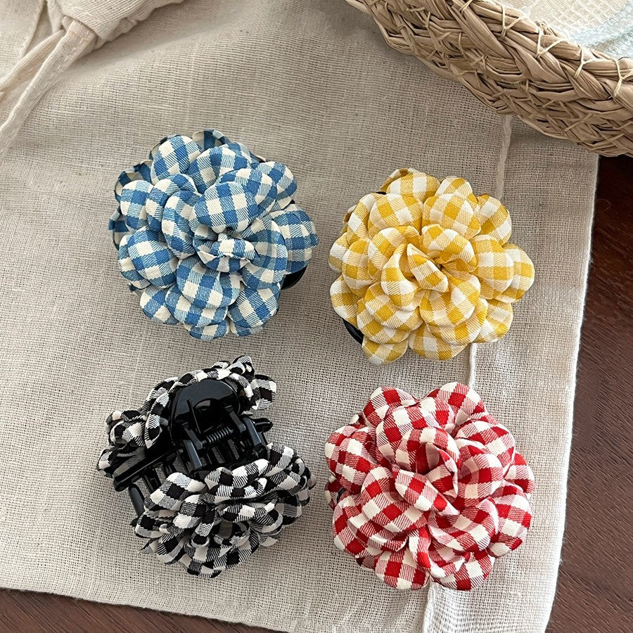 Wholesale Flower Gripper New Fabric Fashion Back of the Head ...