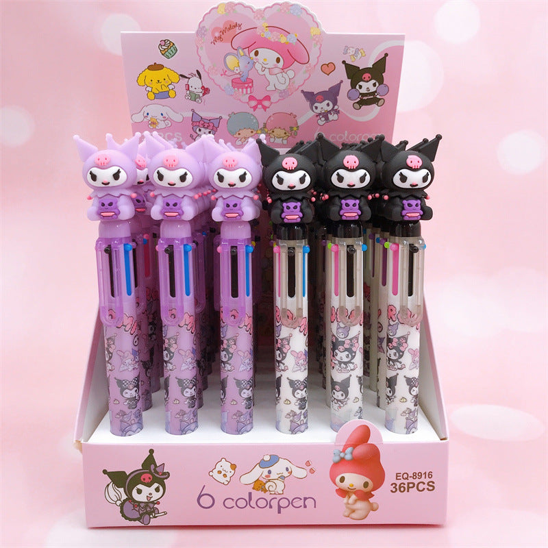 Wholesale 36pcs/box Silicone Doll Head Six Colors Ballpoint Pen JDC-PN ...