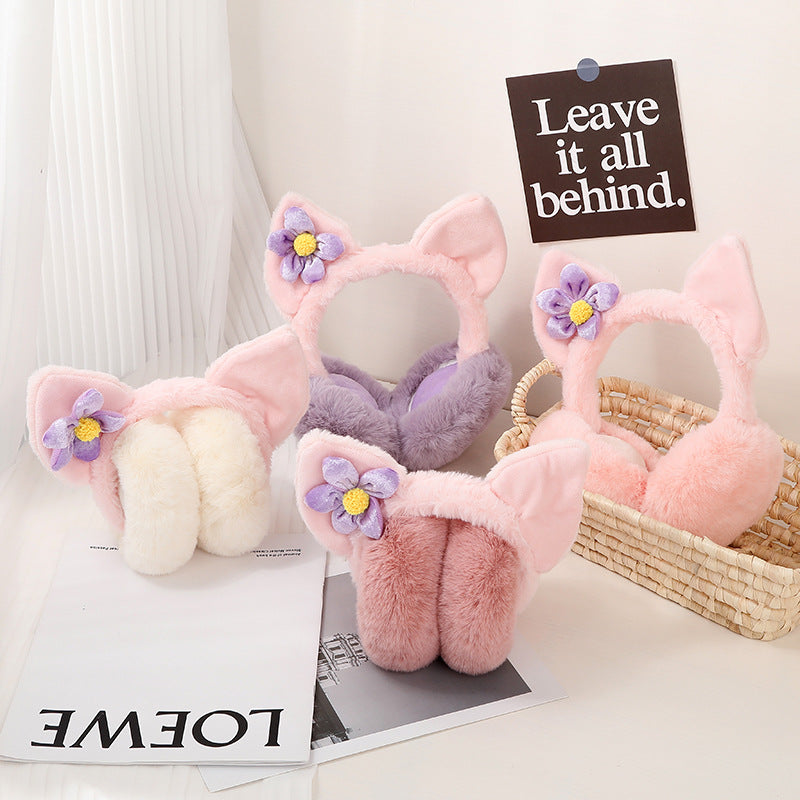 Wholesale Earmuffs Plush Cute Cartoon Ear Warmer Ear Defenders Foldab ...