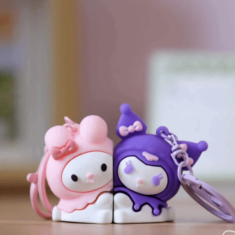 Wholesale Magnet Keychain Cute cartoon Keychain Pendant Student Couple ...
