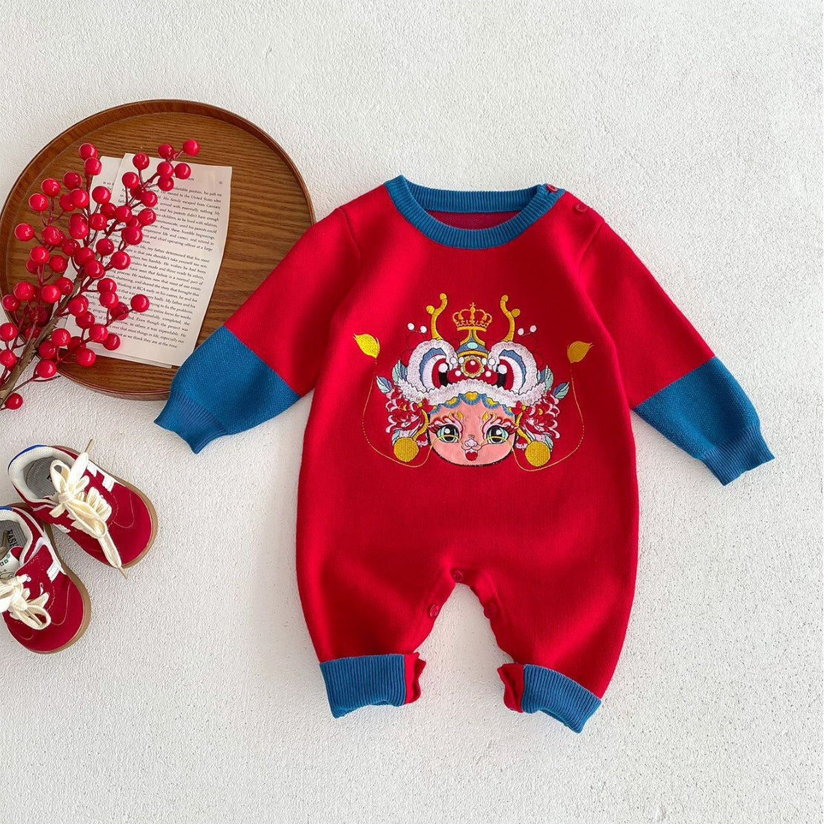 Wholesale Baby Autumn and Winter One-piece Clothes Baby The Year of The ...