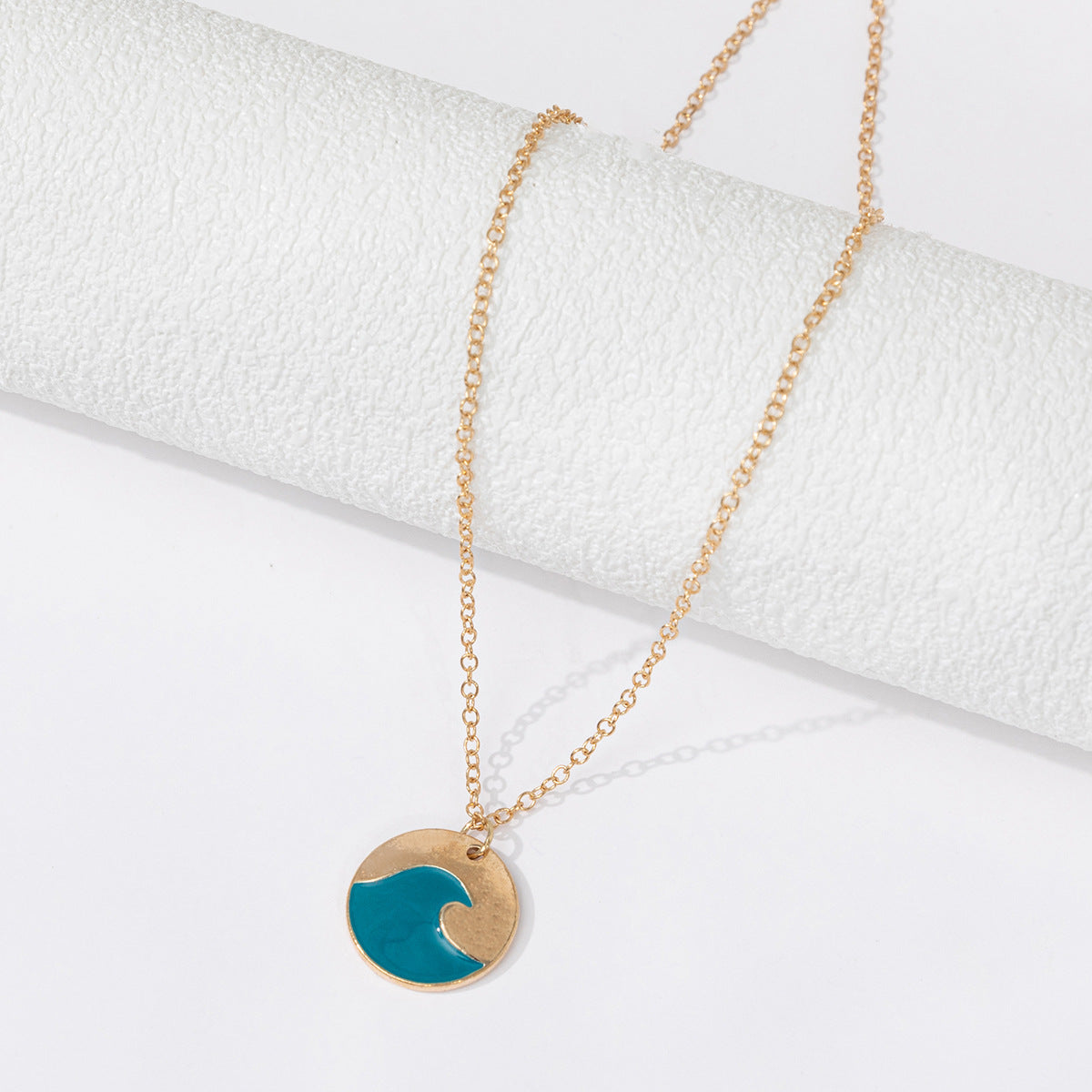 Wholesale Alloy Cartoon Blue Wave Necklace JDC-NE-MuShi005 ...