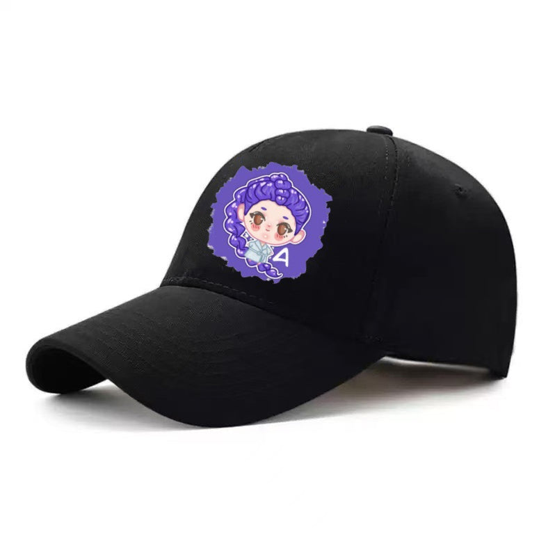Wholesale Kpop style colorful baseball cap outdoor original design cot ...
