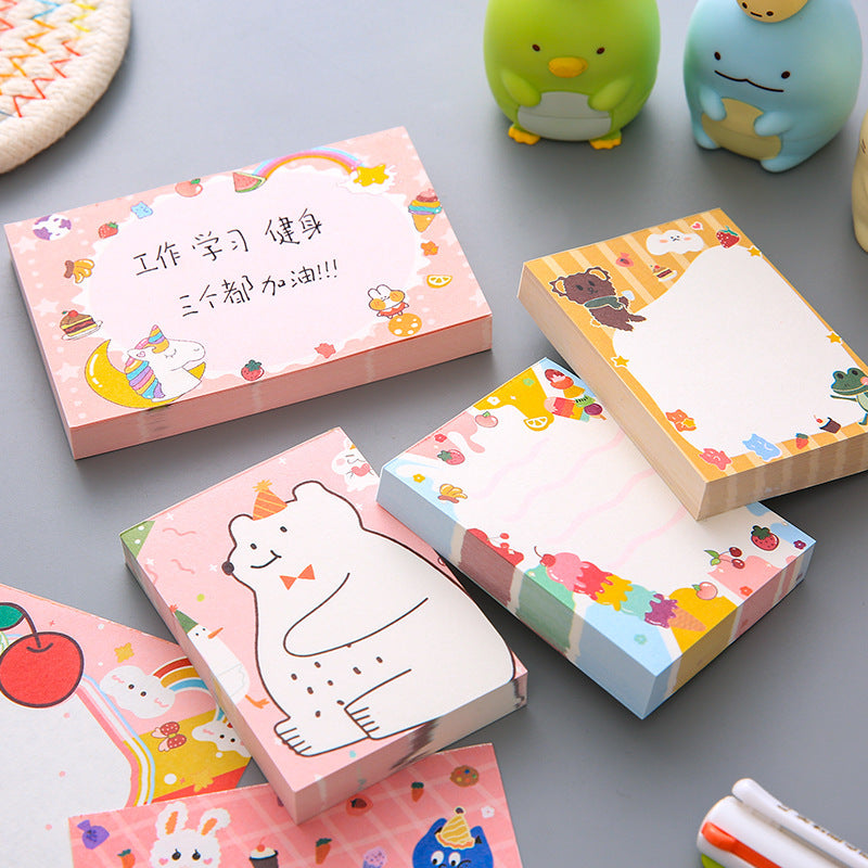 Wholesale sticky note paper creative cartoon non-sticky note book MOQ≥2 ...