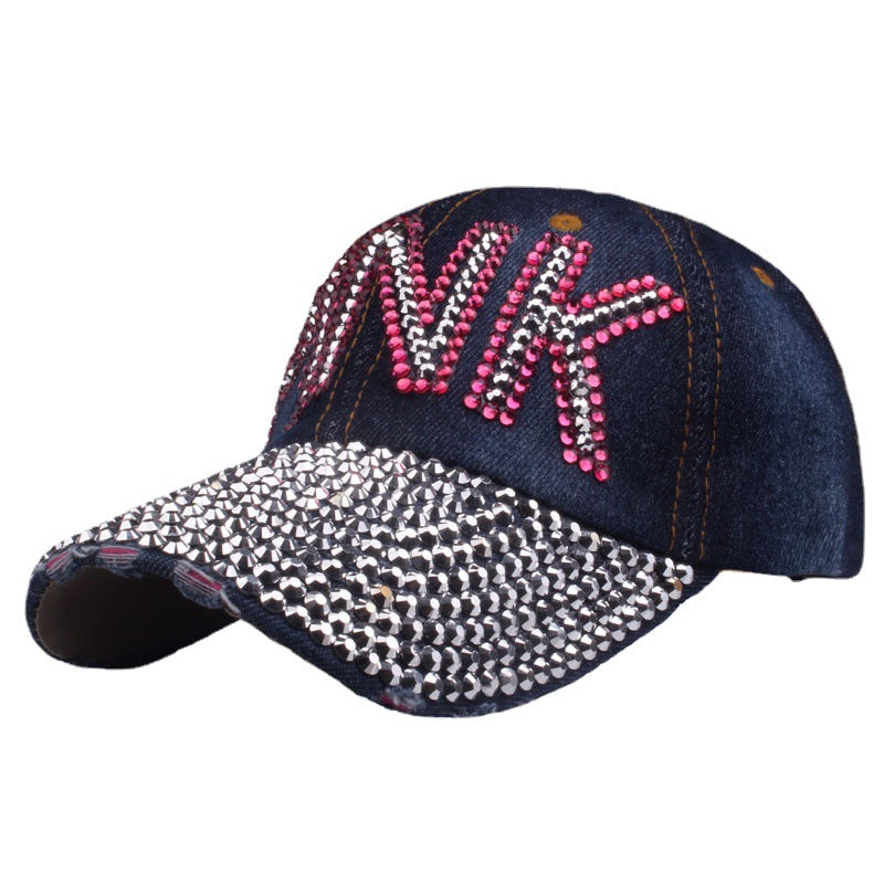 Wholesale Diamond Baseball Cap PINK Letter Peaked Cap MOQ≥2 JDC-FH ...